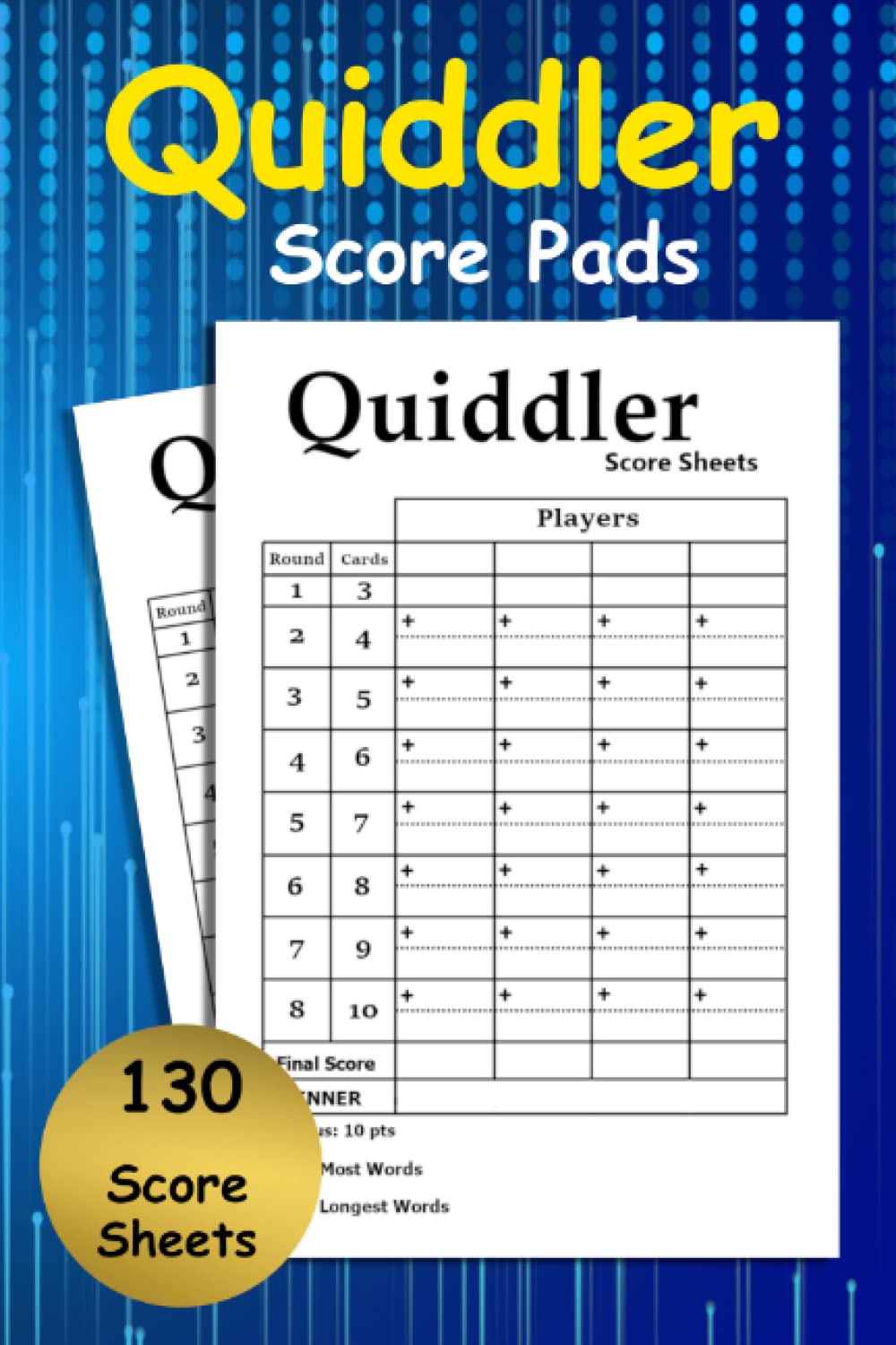 Quiddler Score Pads 130 Score Sheets For Scorekeeping Quiddler Score ...