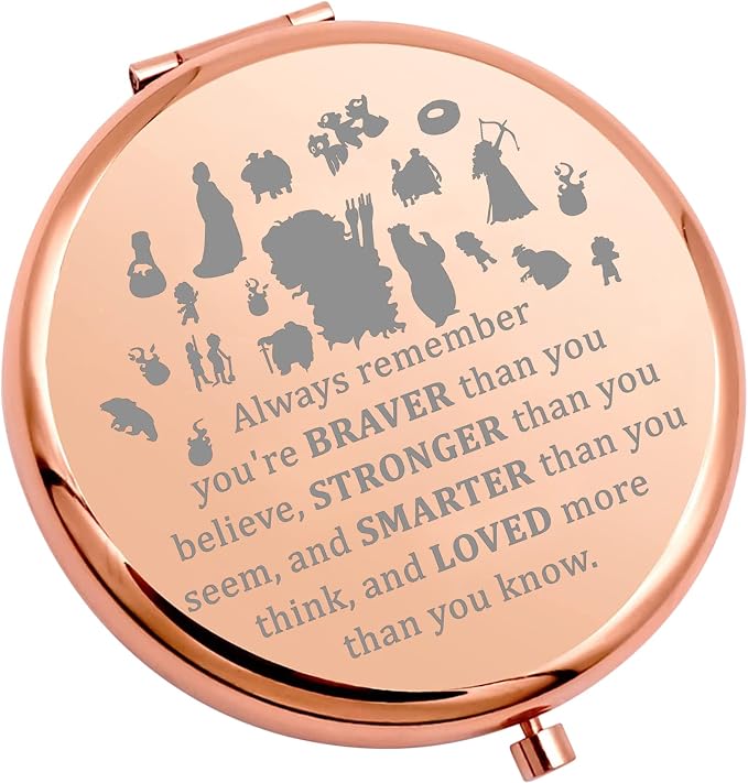 Amazon.com: WSNANG Princess Brave Girl Gift Travel Compact Pocket ...