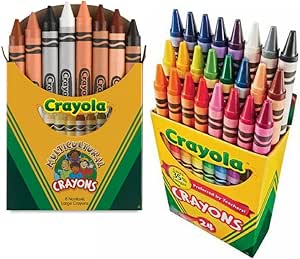 Amazon.com: Crayola Multicultural Crayons Assorted, Non-Toxic Box of 8 ...