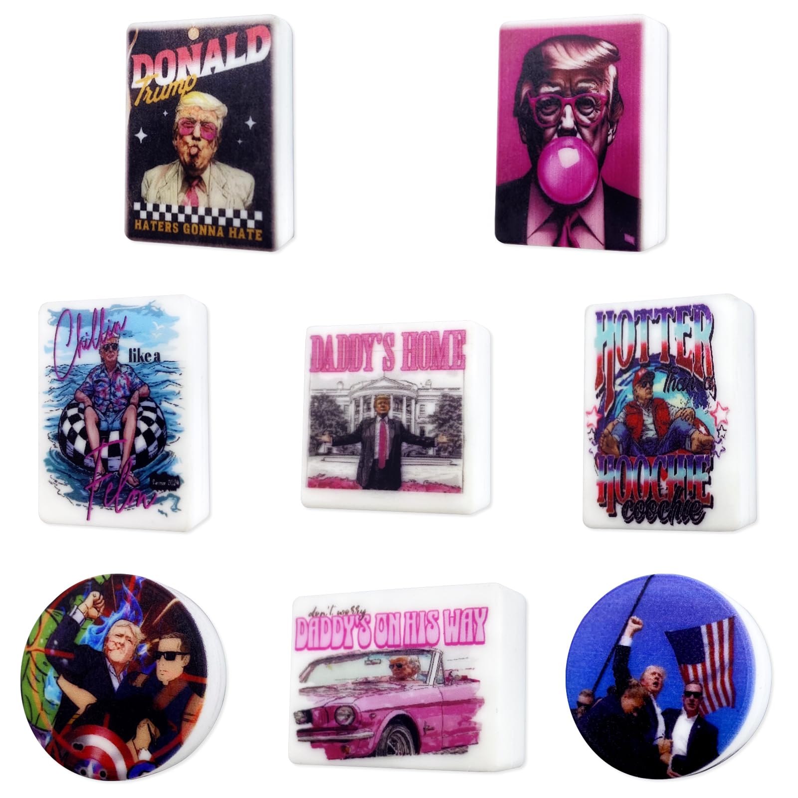 Amazon.com: Silicone Focal Beads Silicone Trump 2024 Flag Focal Beads ...