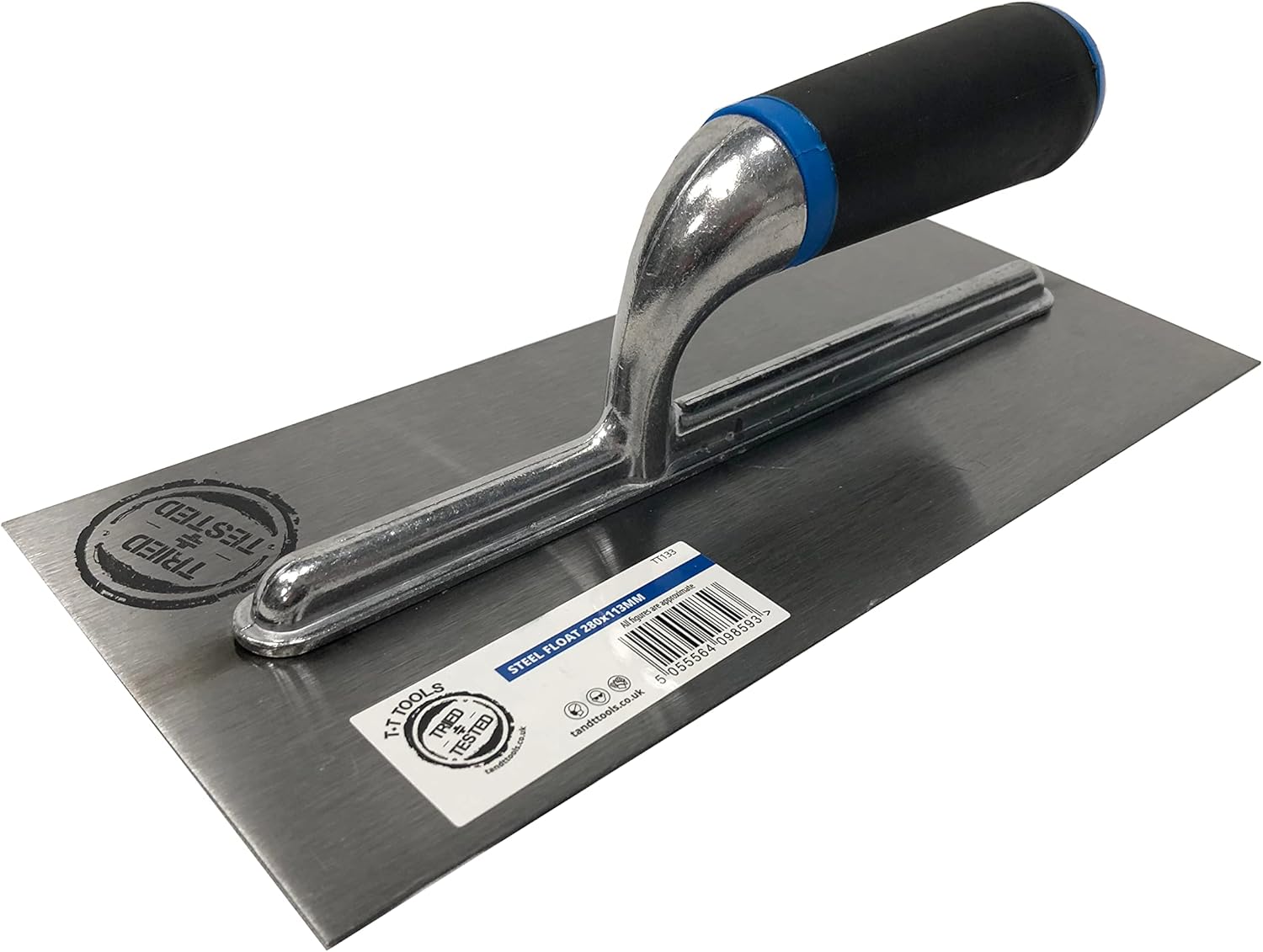 Steel Float 280x113mm 11x 4-3/4 inch Builders Trowel : Amazon.co.uk ...