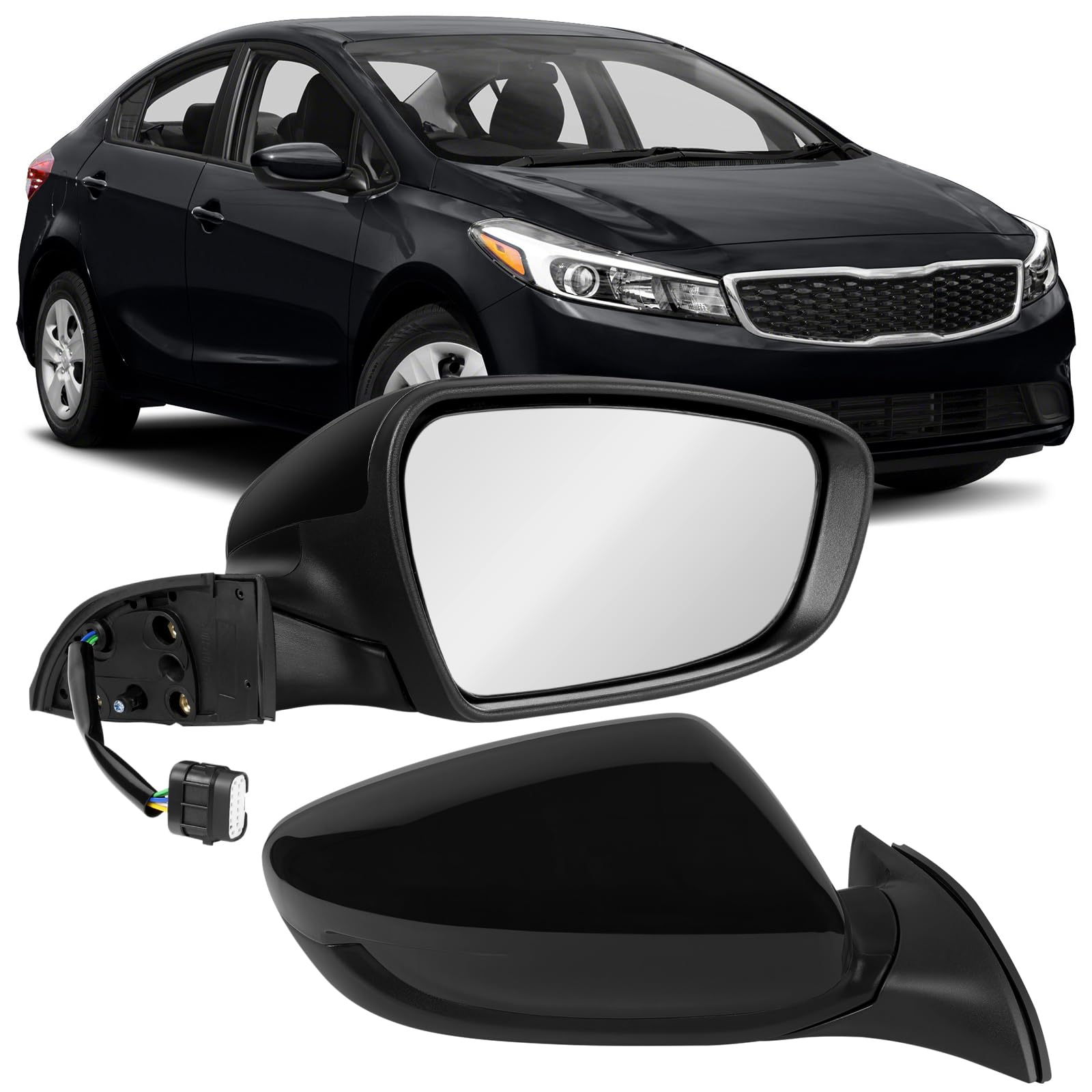 Amazon.com: Side Mirror Compatible with Kia Forte 2017 2018 SX/S/EX/LX ...