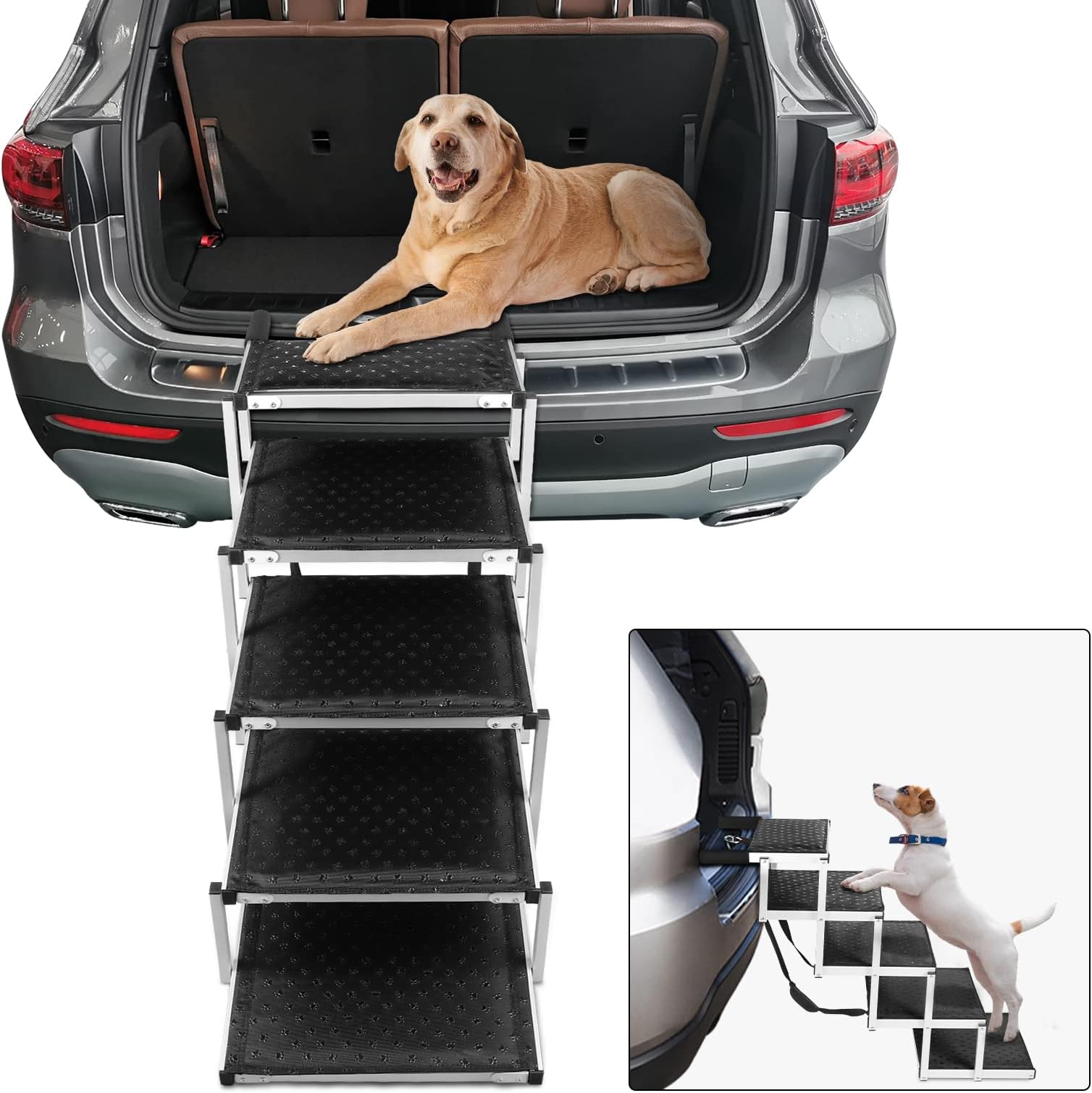 PetSafe Happy Ride Telescoping Dog Ramp - Portable Lightweight Pet Ramp ...