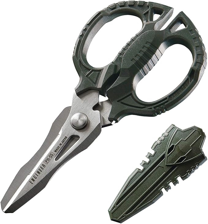 Versatile compact multi-function scissors with 4-in-1 combi blade ...