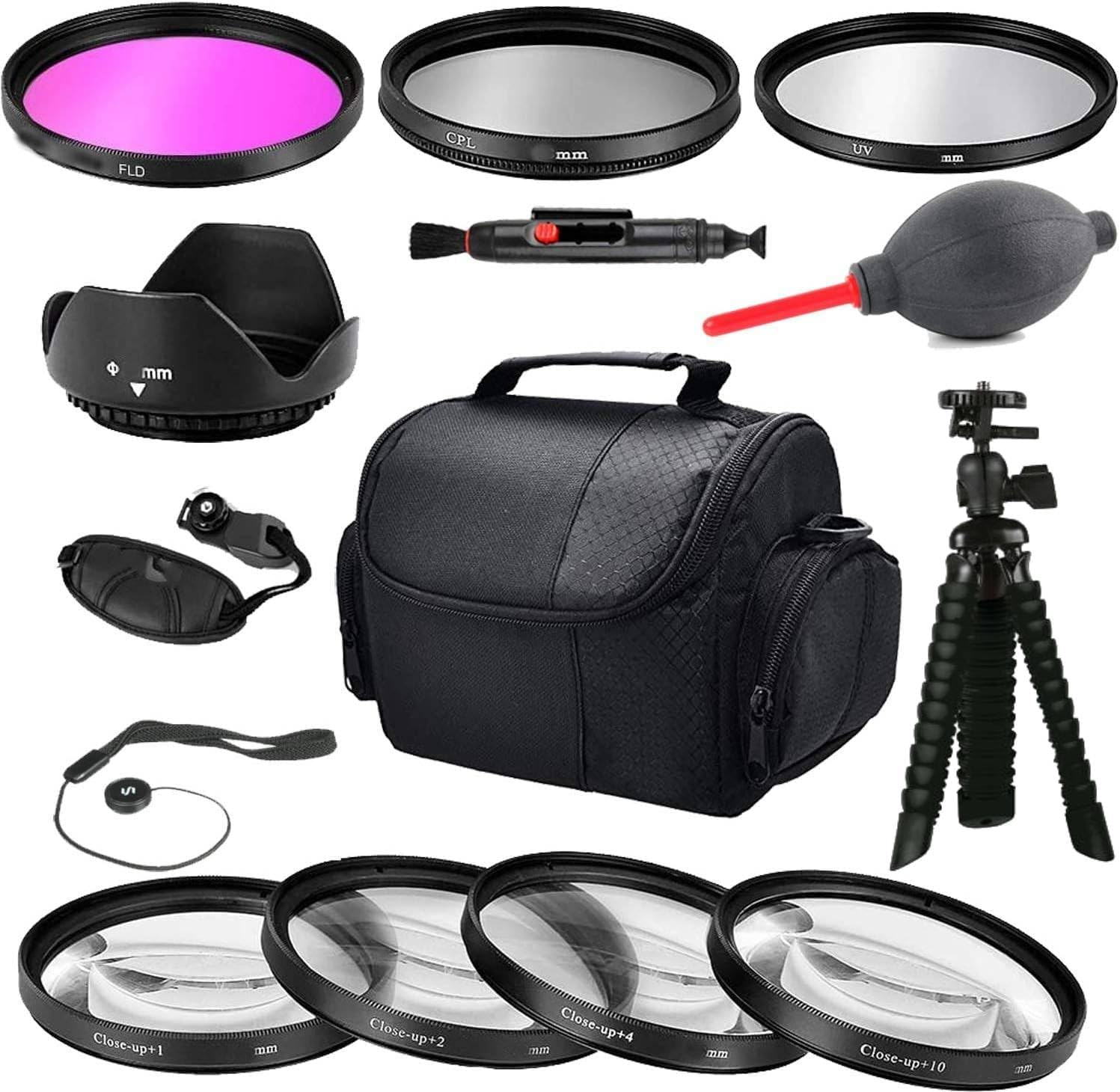 Amazon.com : Photo Essential Starter Kit for 49MM Canon DSLR Cameras ...