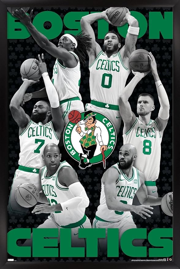 Amazon.com: NBA Boston Celtics - Team 24 Wall Poster, 34L" x 22.4W ...