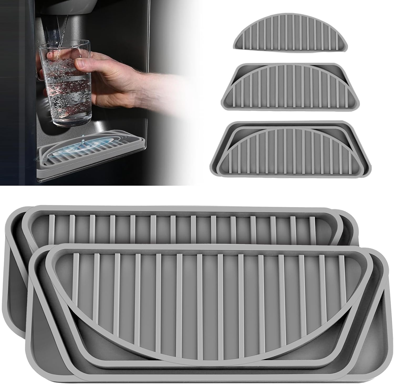 Amazon.com: Silicone Refrigerator Drip Catcher - ASOUNY 2 Pack Heavy ...