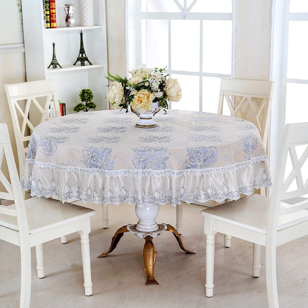 Amazon.com: European Classical Flowers Tablecloths Home Dustproof Lace ...