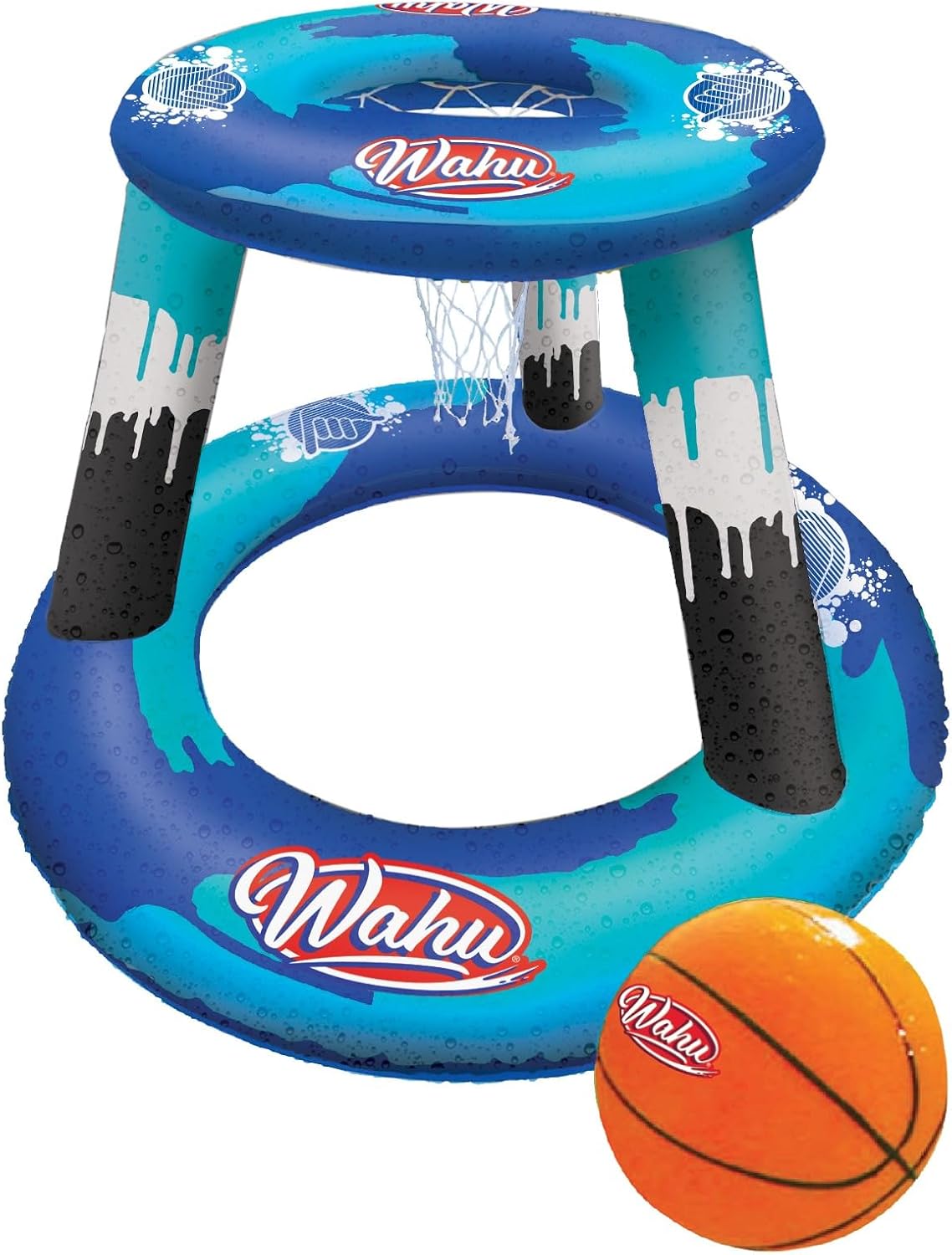 Wahu Pool Basketball 2.0 for Kids – Super-Sized 95 cm Inflatable Hoop ...
