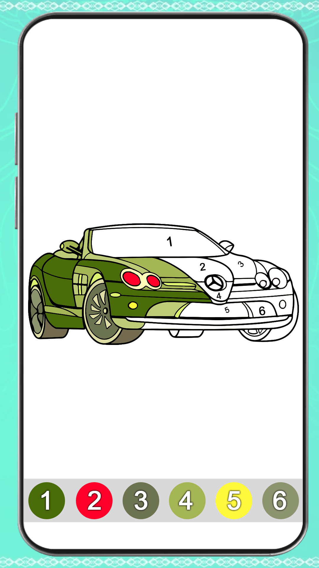 Cars Paint by Number - Grownups Paint + Glitter + Crayon + Oil Paint ...