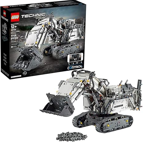 Amazon.com: LEGO Technic Liebherr R 9800 Excavator 42100 Building Kit ...