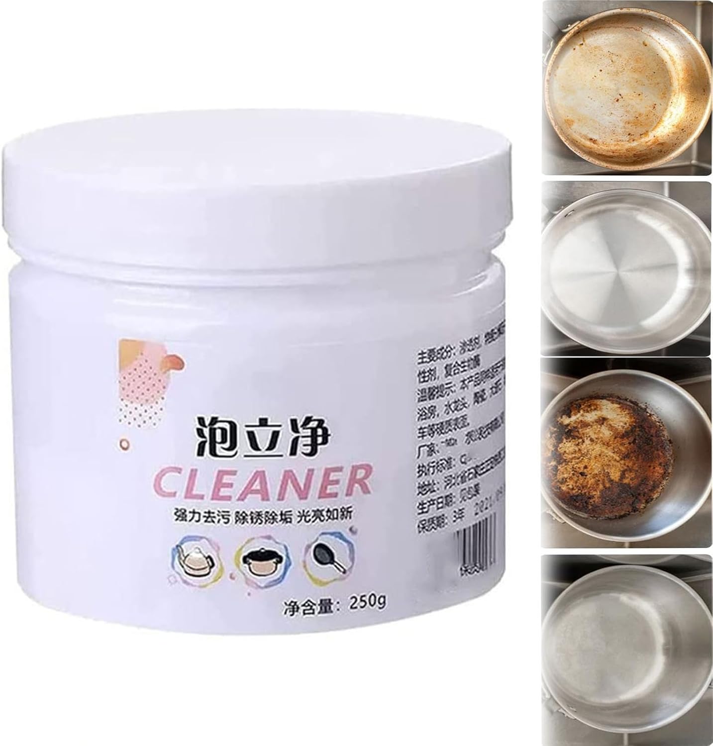 Powerful Kitchen All-purpose Powder Cleaner,Foam Rust Remover Kitchen ...