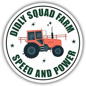 Amazon.com: ZANEMIRU Farmer Sticker Diddly Squat Farm Speed and Power ...
