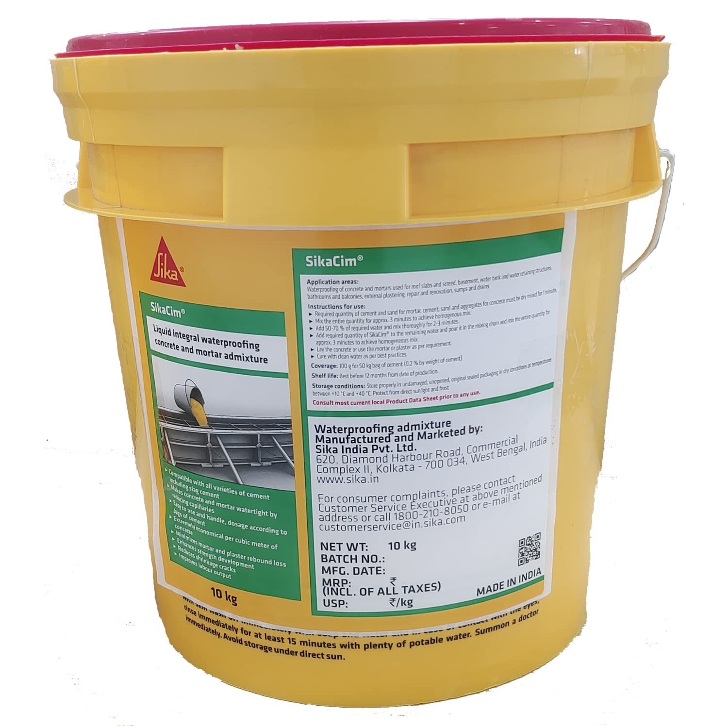 Buy SIKA - SikaCim - Liquid waterproofing concrete and mortar admixture ...