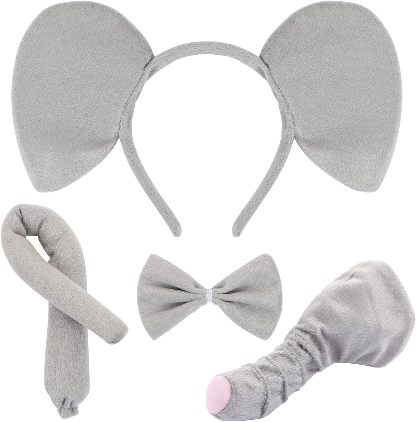 Amazon.com: LIYDE Elephant Costume Set - Ears Headband, Tail, Nose ...