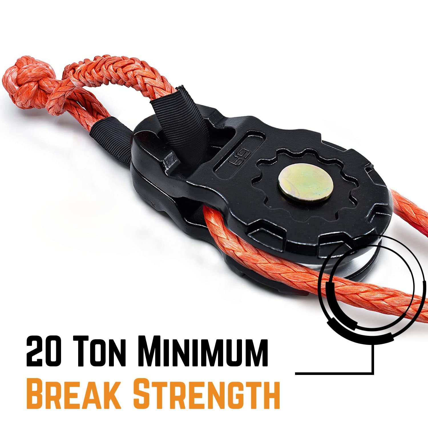 Snapklik.com : GearAmerica Aluminum Ultra Snatch Block 40,000 Lbs ...