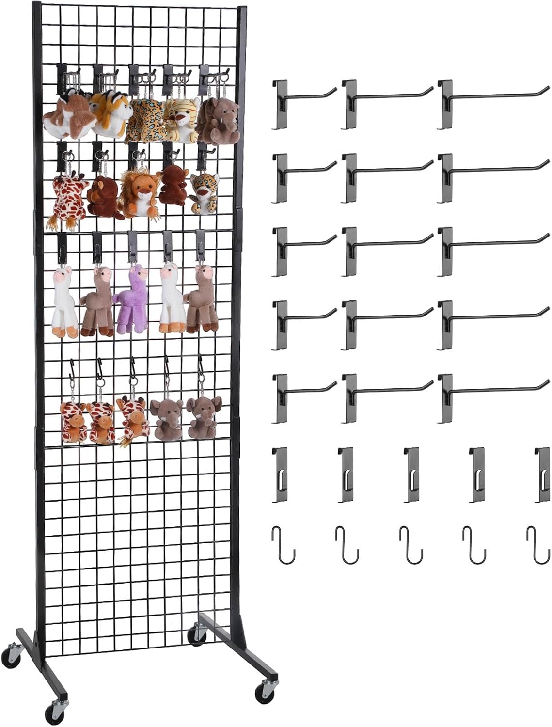 Amazon.com: Blulu Detachable Grid Wall Panels Set Wire Grid Panels with ...