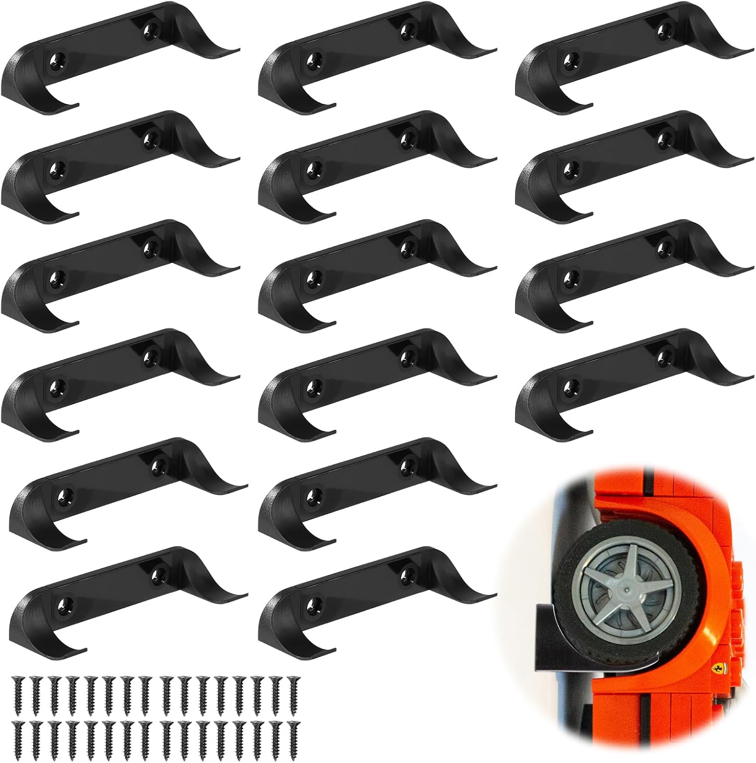 16pcs Car Wall Mount Display for Cars, Vertical Car Display Wall Sturdy ...