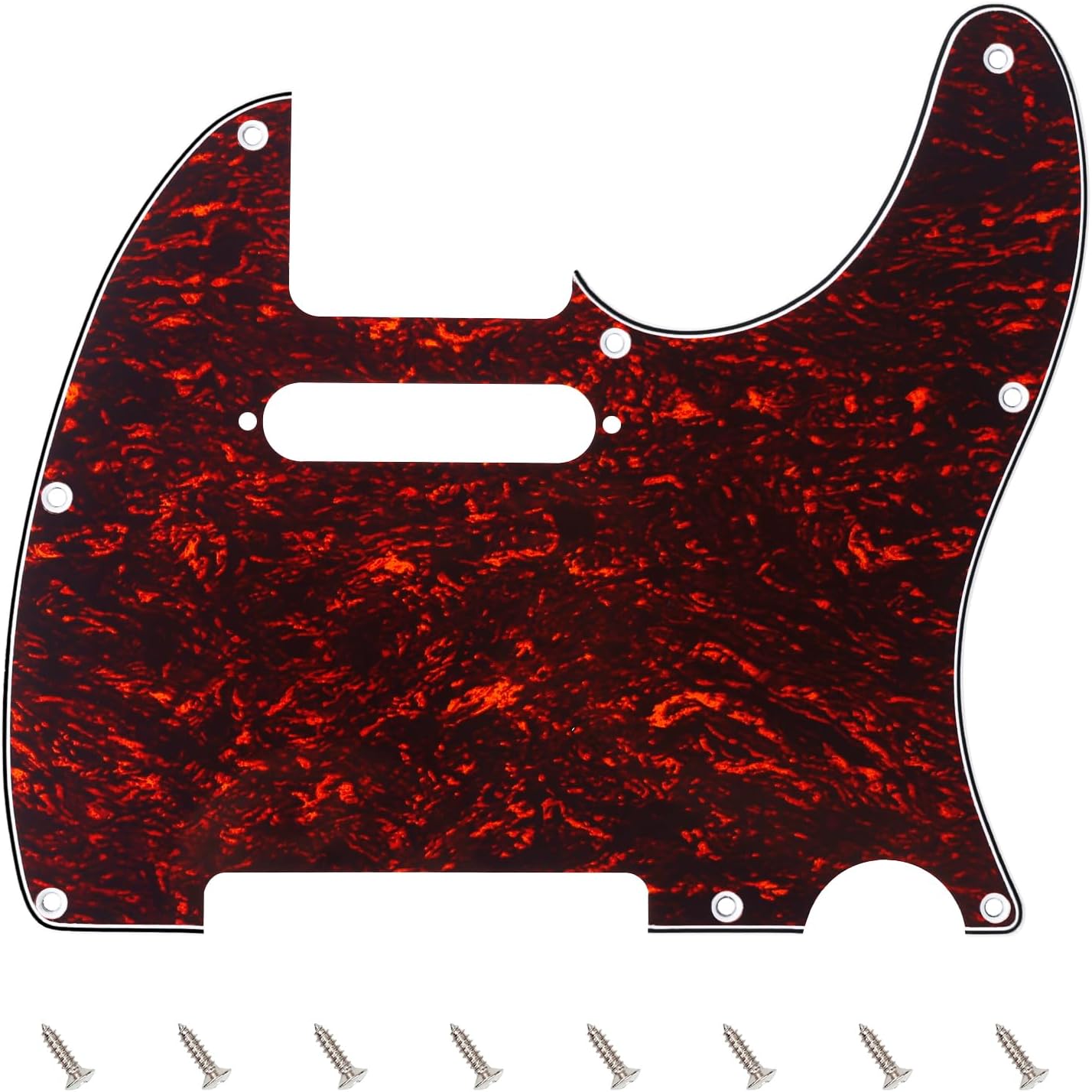 Amazon.com: Banworks 4 Ply Tele Pickguard 8-Hole Electric Guitar ...