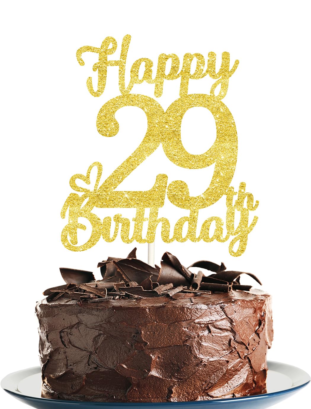 Snapklik.com : 29 Birthday Cake Toppers-Gold Glitter, 29th Cake Topper ...