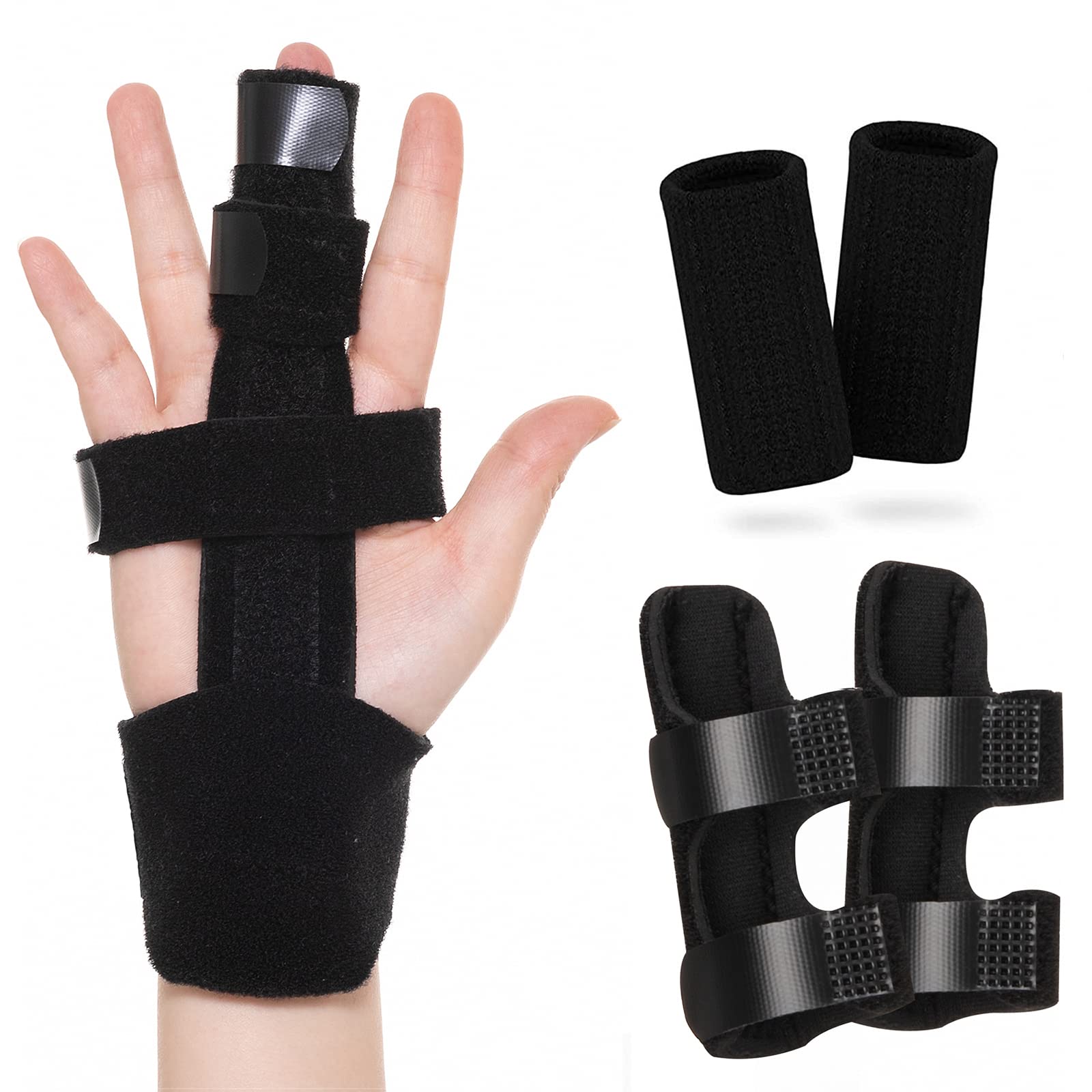Fanwer Trigger Finger Splint 5pcs 1 Finger Extension Splint Plus ...