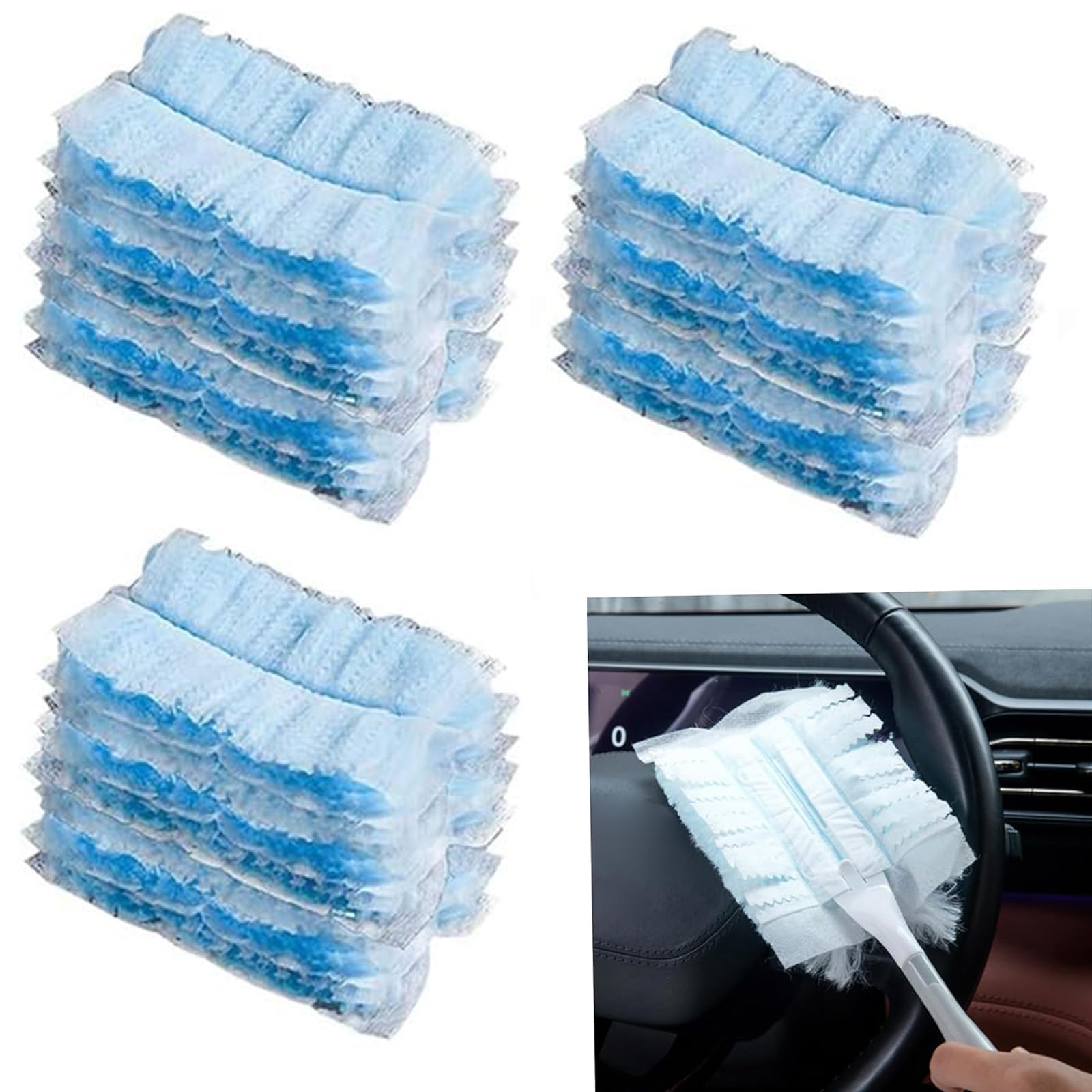 30 PCS Flash Dust Magnet Refills, Disposable Duster Heads Heavy Duty ...