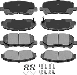 Amazon.com: AUTOMUTO 8PCS Front & Rear Ceramic Disc Brake Pads Set D1281 D1521 For Honda Odyssey ...