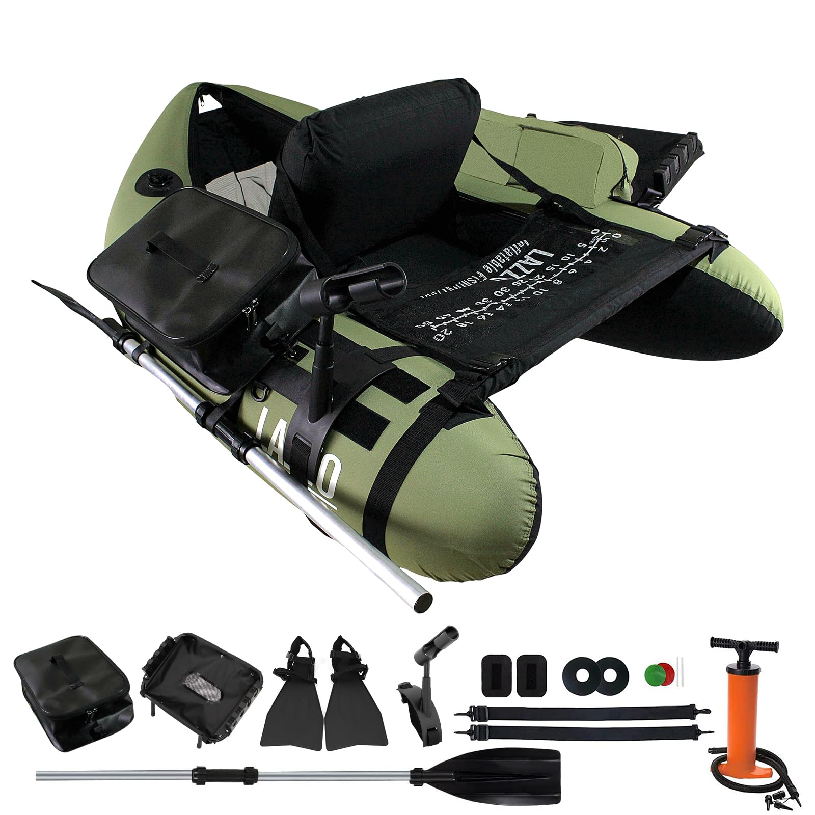 Inflatable Float Tube, Fishing Float Tube, Belly Boat with Adjustable ...