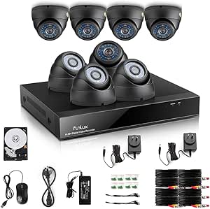 Amazon.com : Funlux Outdoor Surveillance Camera System QR Code Easy ...