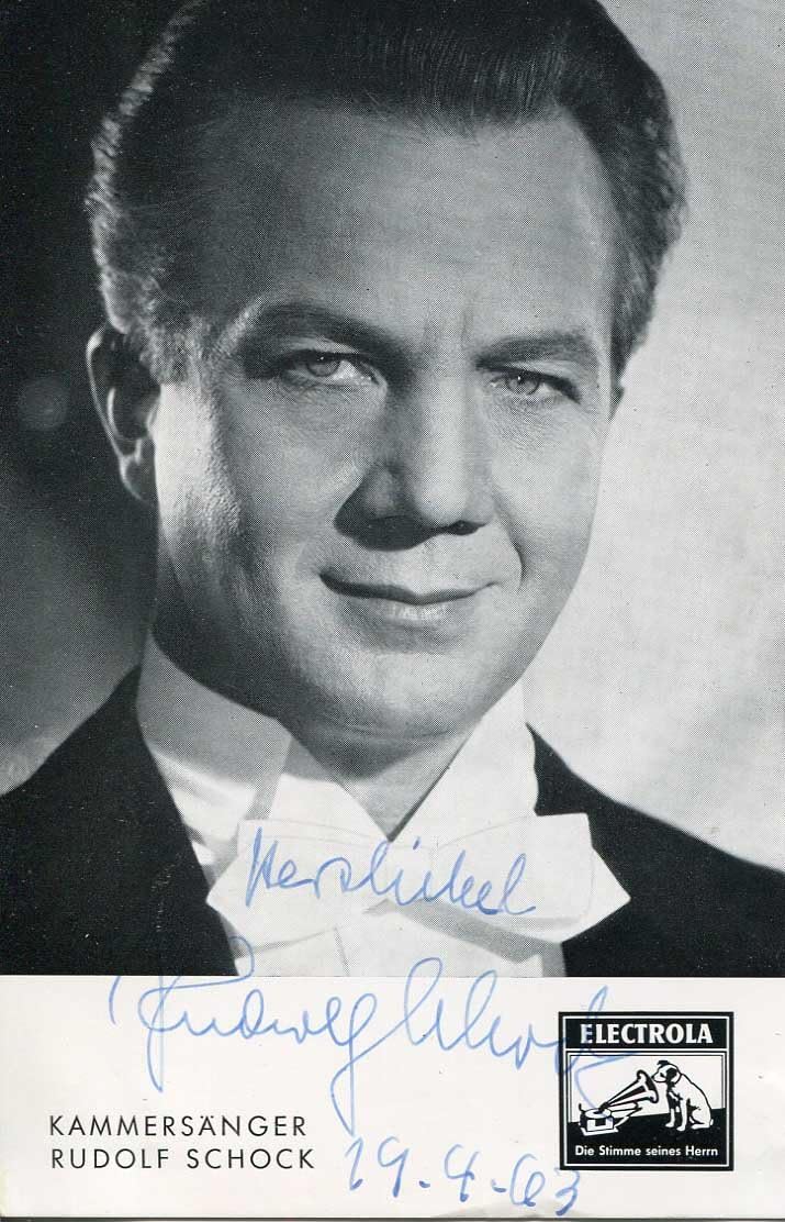 Rudolf Schock (+1986) Autogramm OPER signiertes Photo at Amazon's ...