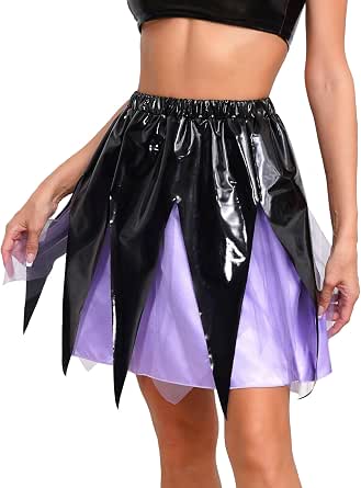 Amazon.com: FEESHOW Women's Halloween Sea Costume Tentacle Skirt with ...