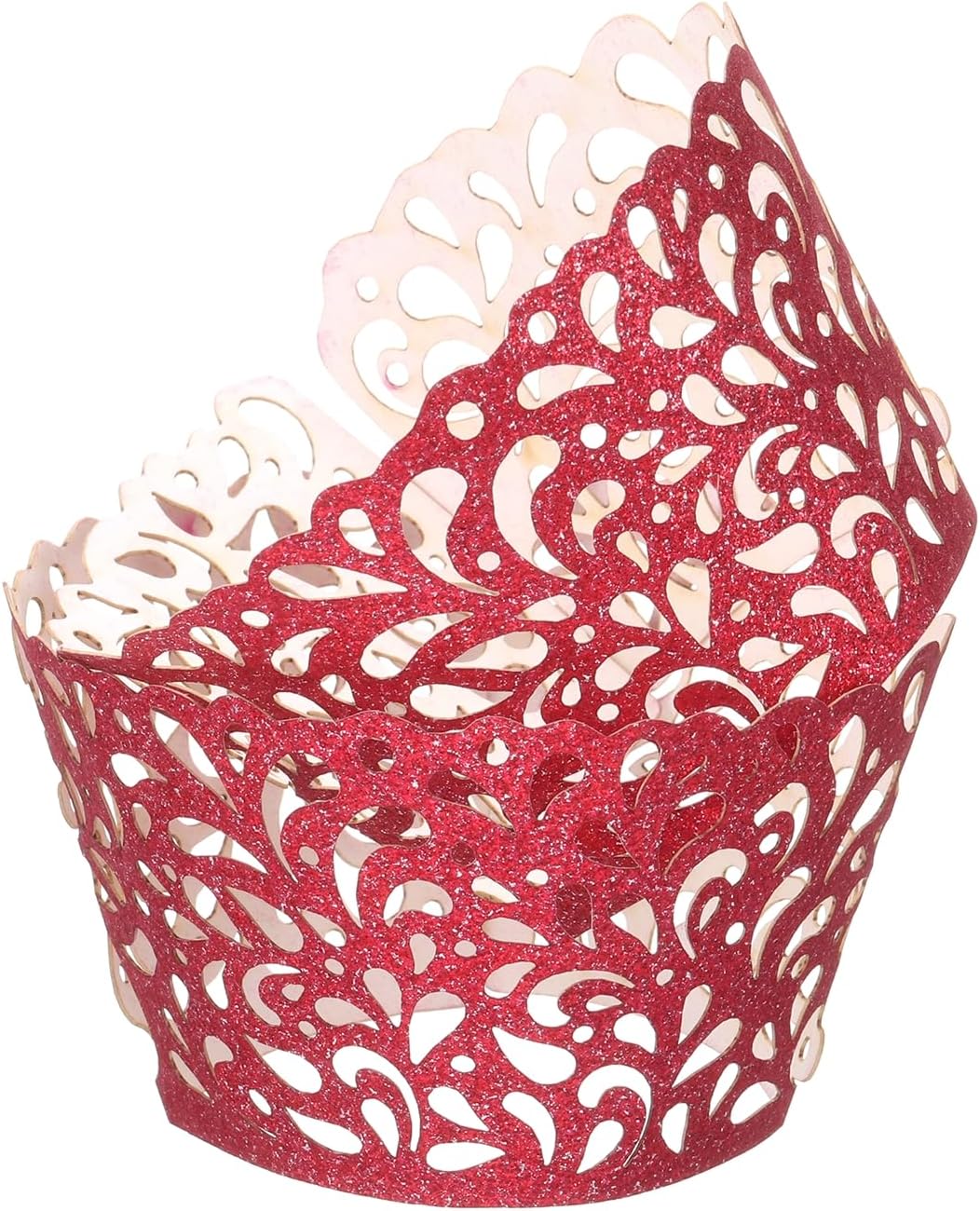 Amazon.com: uxcell 100 Pcs Cupcake Wrappers, Hollow Out Cupcake Liner ...