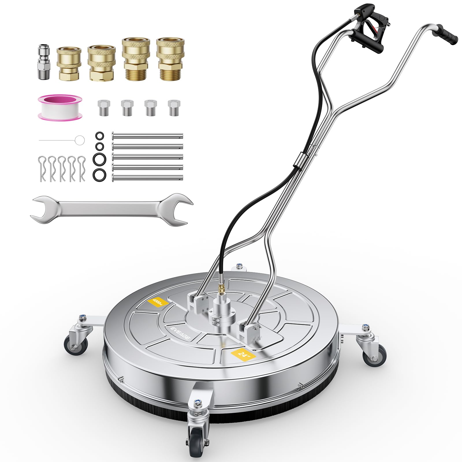 Snapklik.com : EVEAGE 24” Surface Cleaner Pressure Surface Washer Dual ...