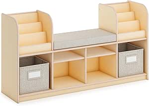 Amazon.com: Guidecraft EdQ Reading Nook - Natural: Wooden Multi-Purpose ...