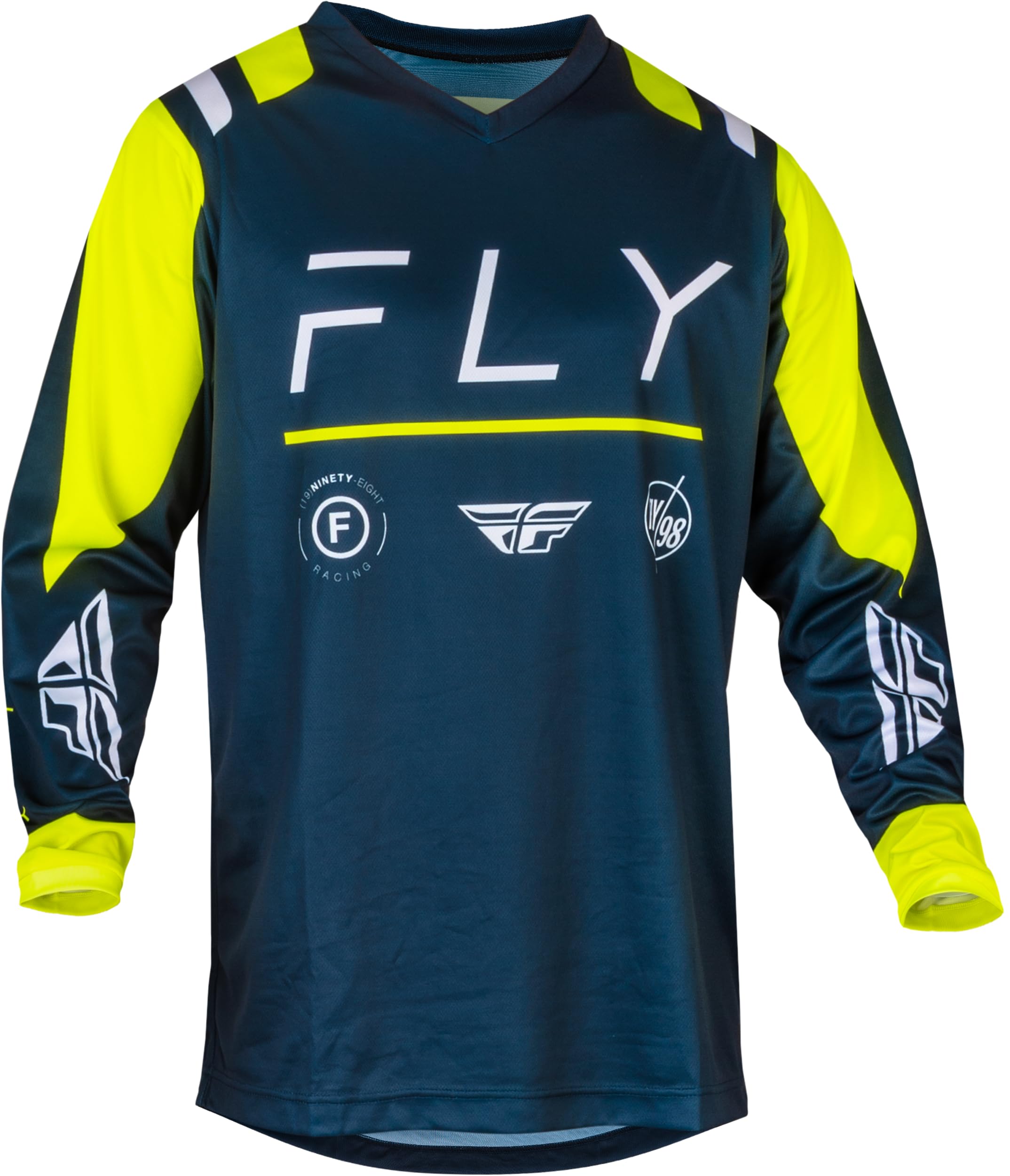 Snapklik.com : Fly Racing F-16 Navy/Hi-Vis/White Adult Moto Gear Set