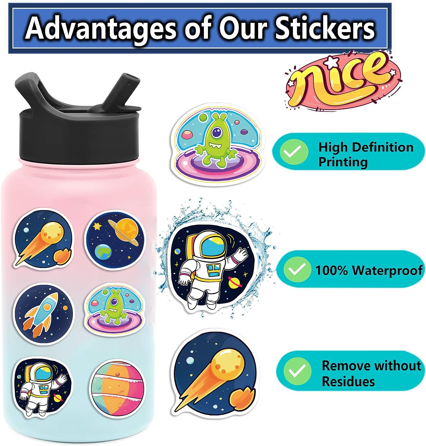 Astronaut Stickers For Kids