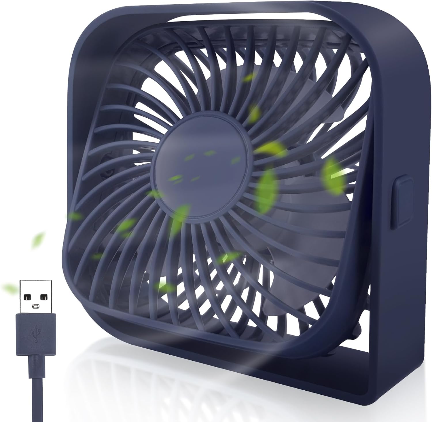 Jsdoin USB Fan USB Desk Fan Small Desktop Cooling Mini Personal Fan, 3 ...