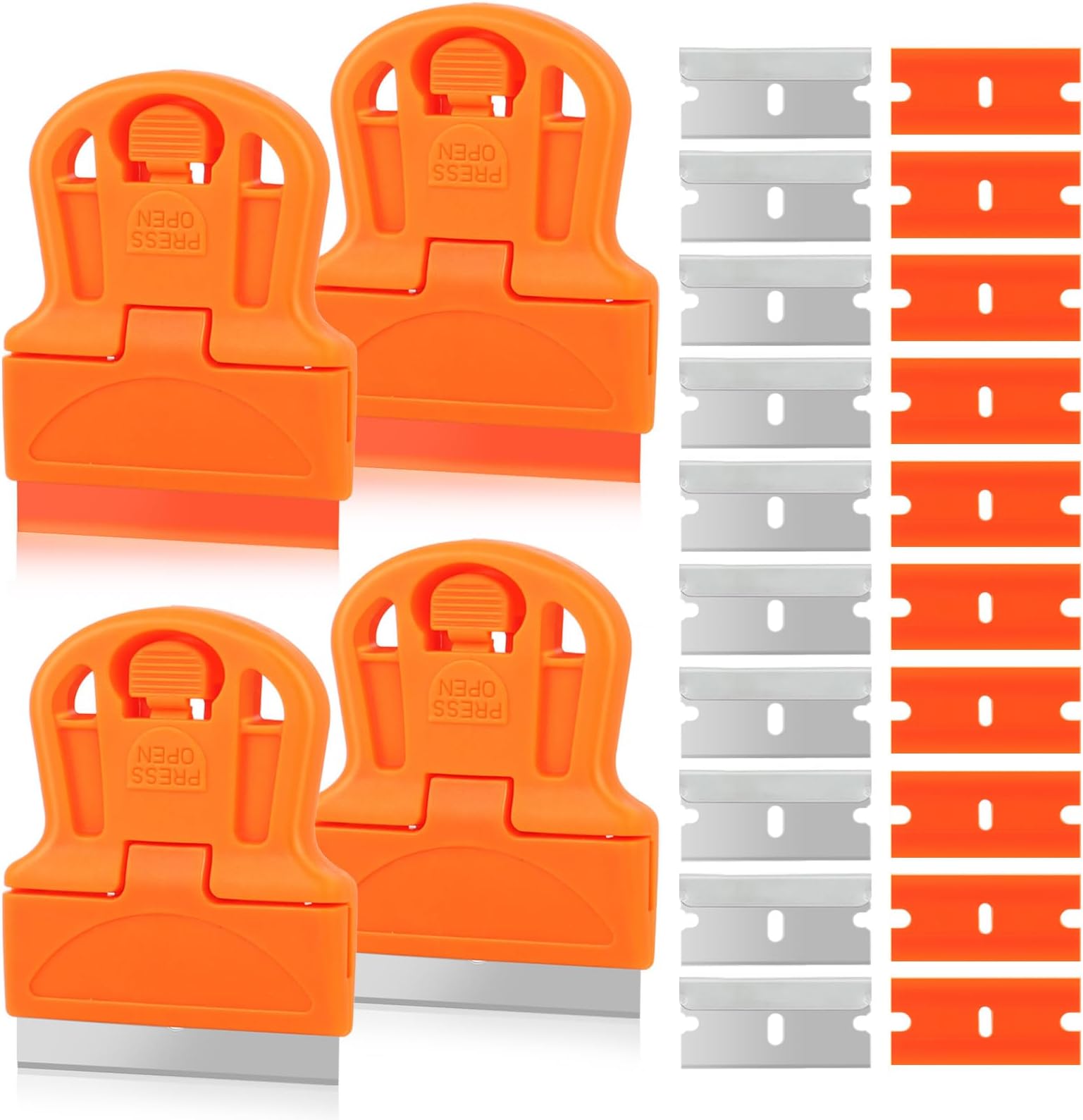 Amazon.com: XW 5-Pack Razor Scraper Set, 2 PCS Heavy Duty Razor Blade ...