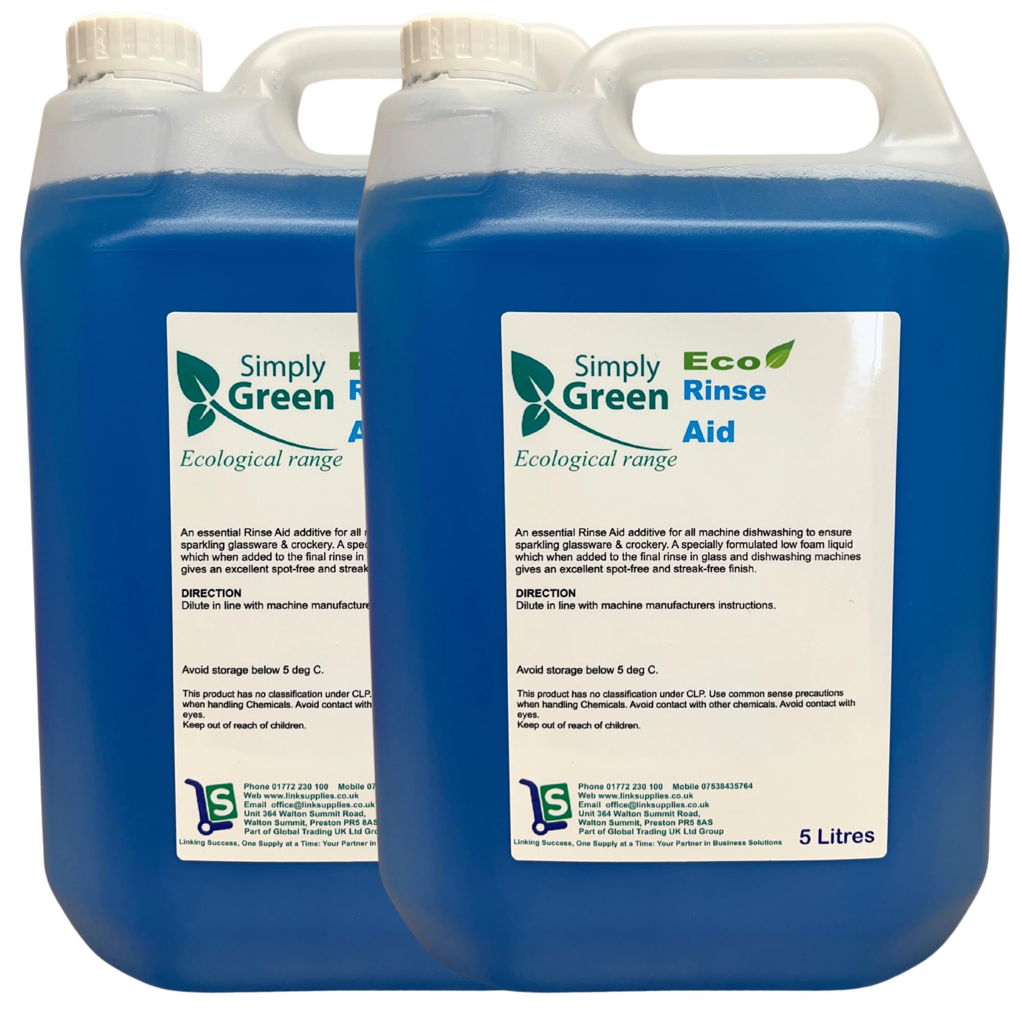2 x 5 Litre Eco Dishwasher Rinse Aid : Amazon.co.uk: Grocery