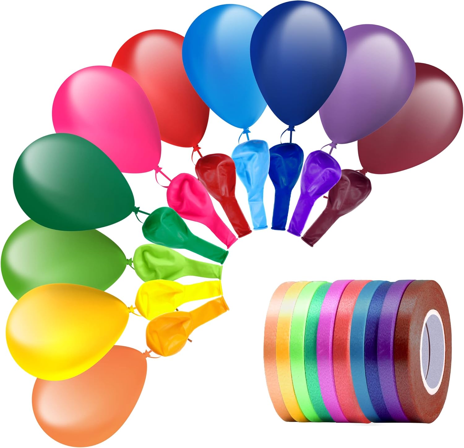 Amazon.com: 200PCS 12 Inch Balloon Assorted Colors – Latex Balloons 12 ...
