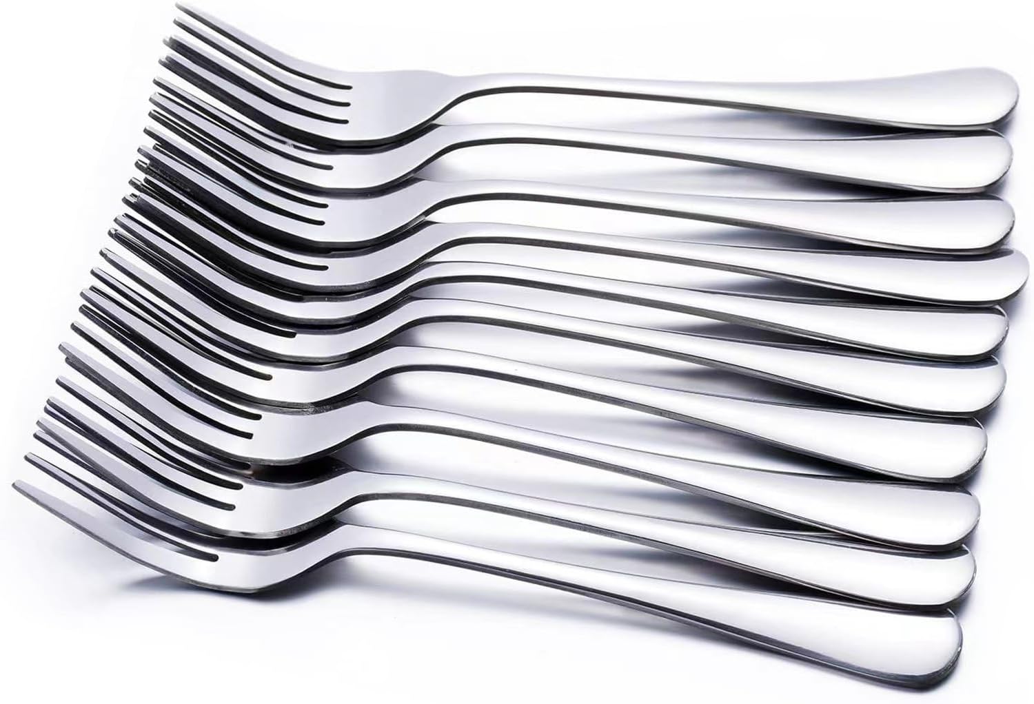 Dinner Forks, GOBOOMAN 12pcs Stainless Steel Cutlery Forks Table Fork ...