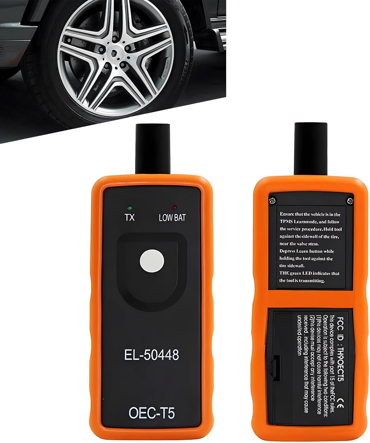 Amazon.com: Fluher 1 PC Car Tire Sensor TPMS Relearning Tool, Tire ...