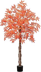 Amazon.com: Nearly Natural 5ft. Autumn Vibrant Maple Artificial Fall ...