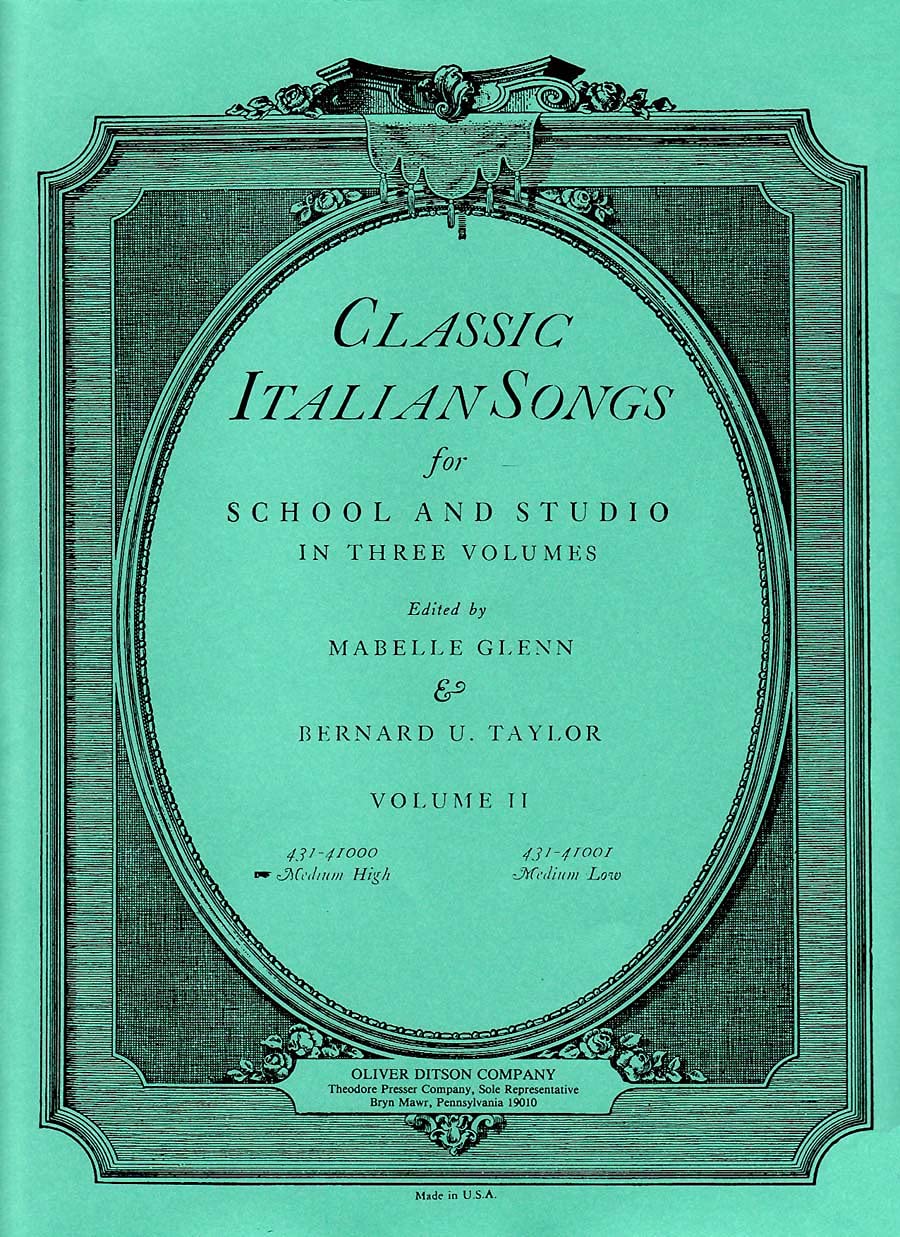 Classic Italian Songs: FOR SCHOOL AND STUDIO: 0680160094035: Amazon.com ...