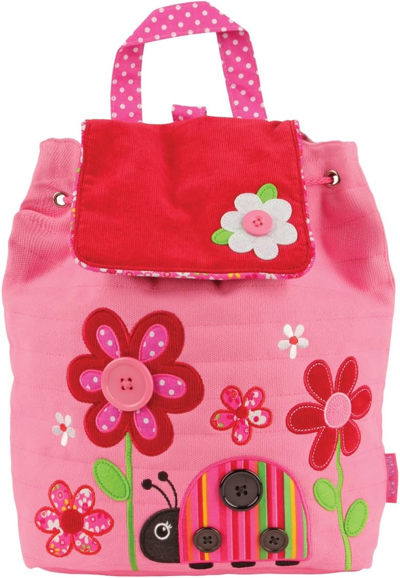 Stephen Joseph 'Signature' Quilted Backpack Pink Ladybug : Amazon.co.uk ...