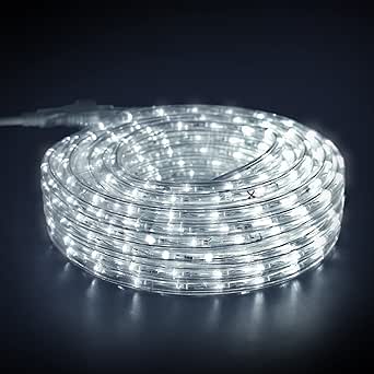 Amazon.com: GUOTONG LED Rope Lights, Daylight White 110V 6000K, Indoor ...