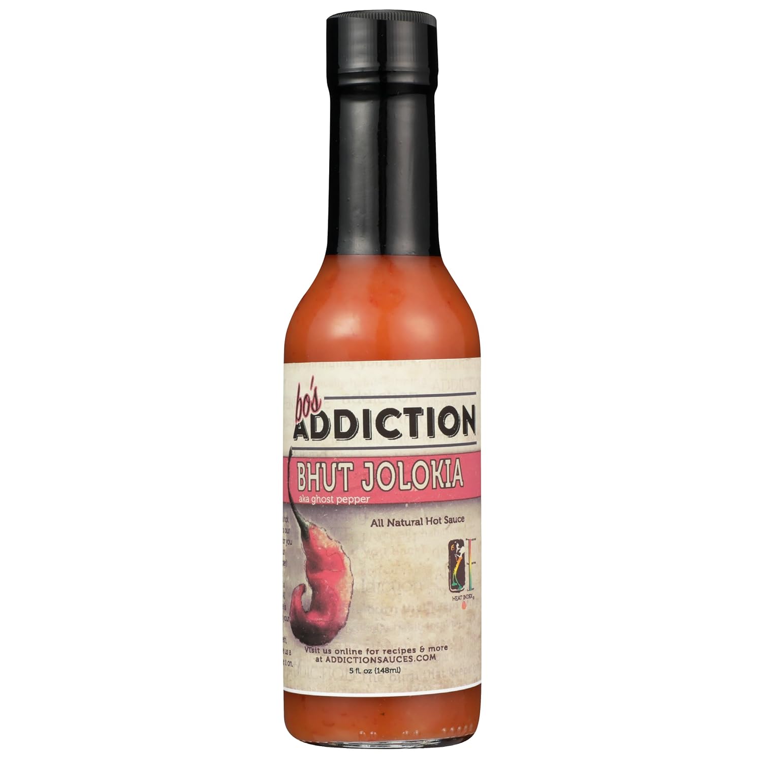 Amazon.com : ADDICTION SAUCES Bhut Jolokia Hot Sauce, 5 OZ : Grocery ...