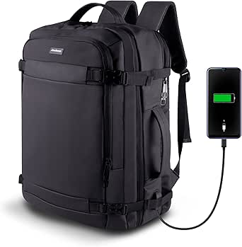 Redlemon Mochila para Viaje Expandible Impermeable con Candado ...