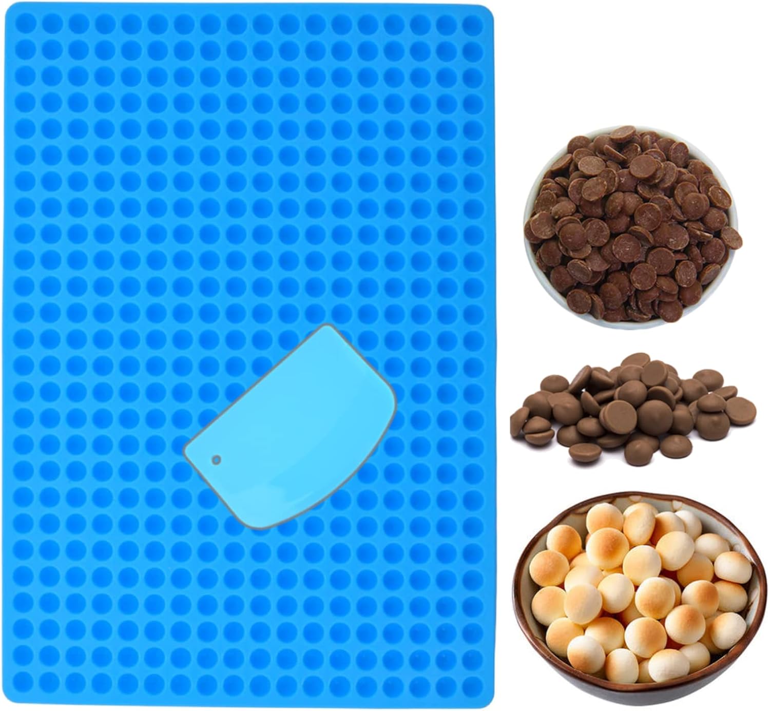 Amazon.com: Silicone chocolate drop mold, Small Round Silicone Mold ...