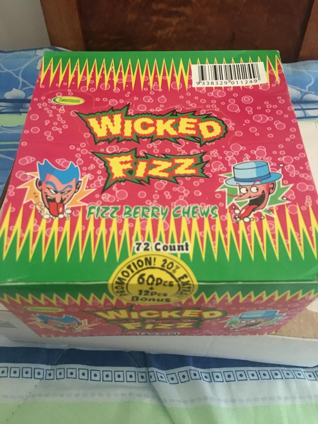 Wicked Fizz Cola Chews, 12 g, 72 Count : Amazon.com.au: Pantry Food ...